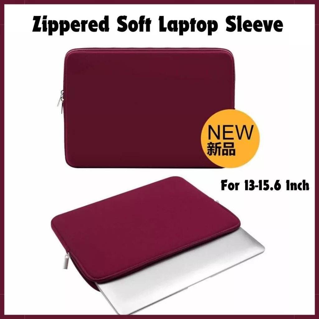 Stylish Zippered Soft Laptop Sleeve Case for 13/14/15 Inch Laptops ...