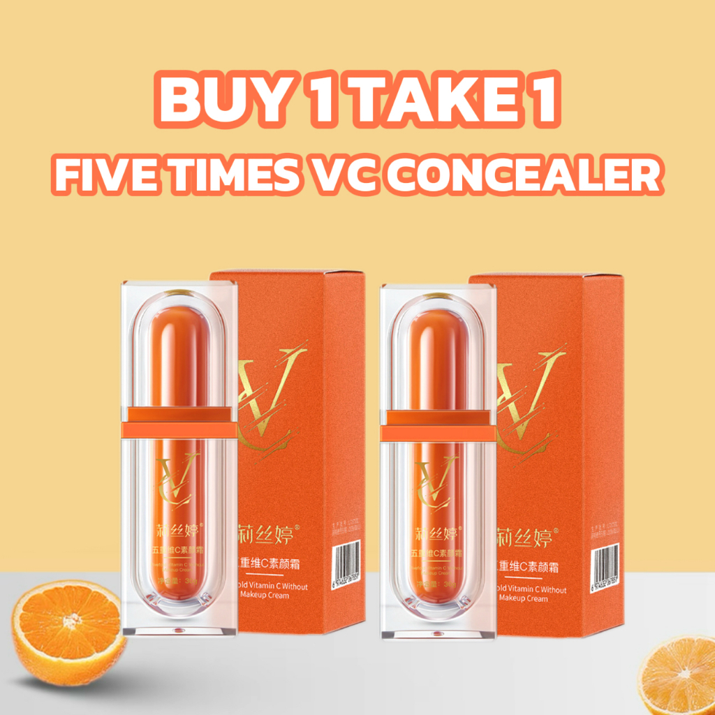 BUY1 TAKE1 FIVE TIMES VC CONCEALER LAZY CREAM PERFECT VOVERAGE 30g ...