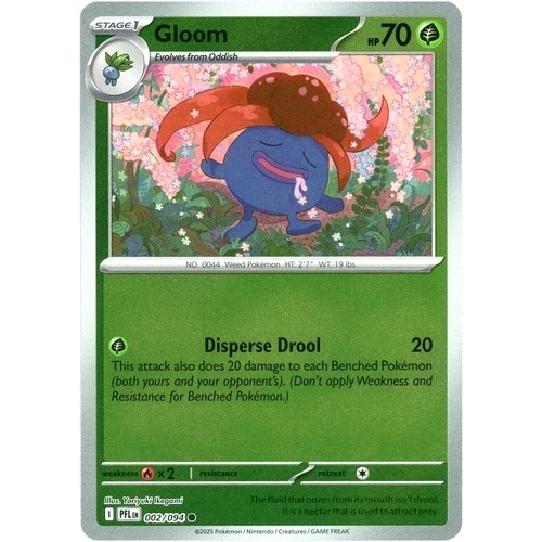 Pokemon TCG Gloom 002/094 ME02: Phantasmal Flames | Shopee Philippines