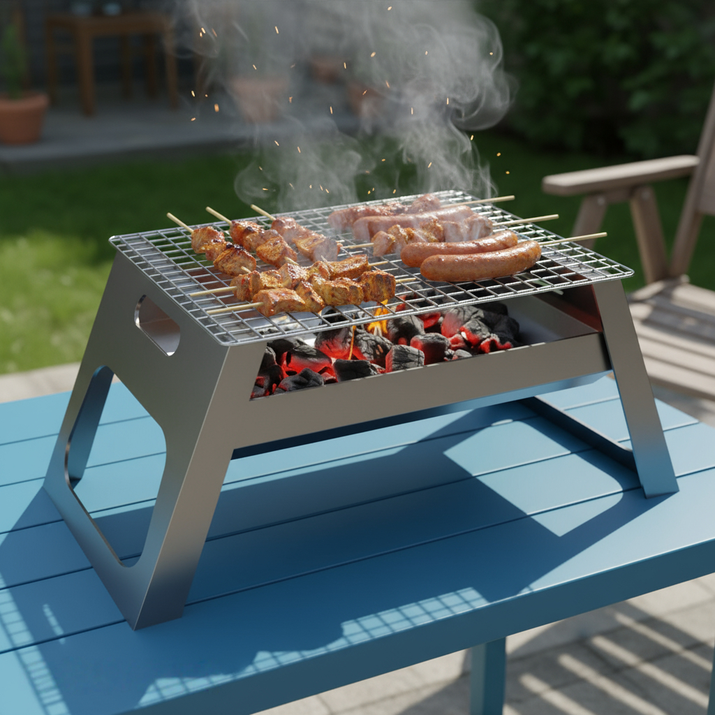 Newly upgraded Portable Foldable Charcoal metal BBQ Grill Ihawan ...