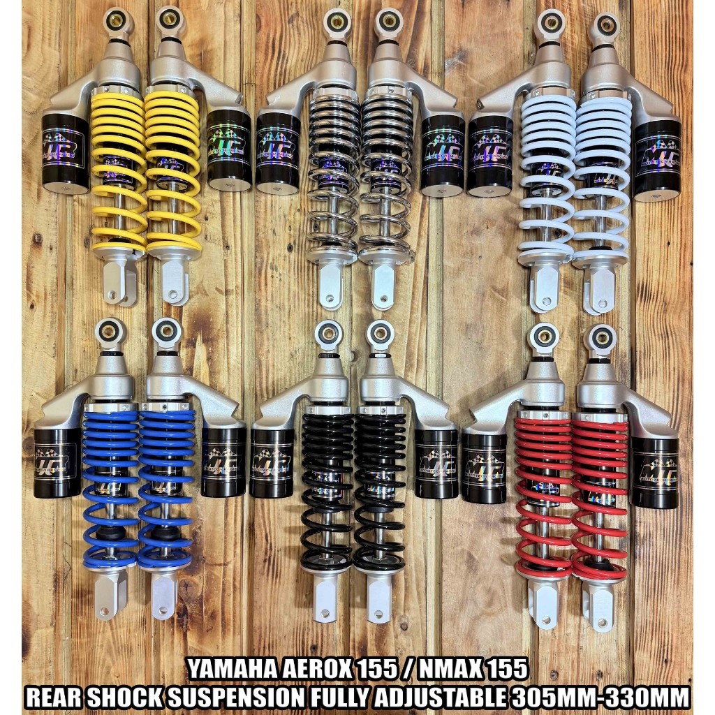 MTR NMAX V2, AEROX V2 REAR SHOCK SUSPENSION FULLY ADJUSTABLE W/ TANK ...