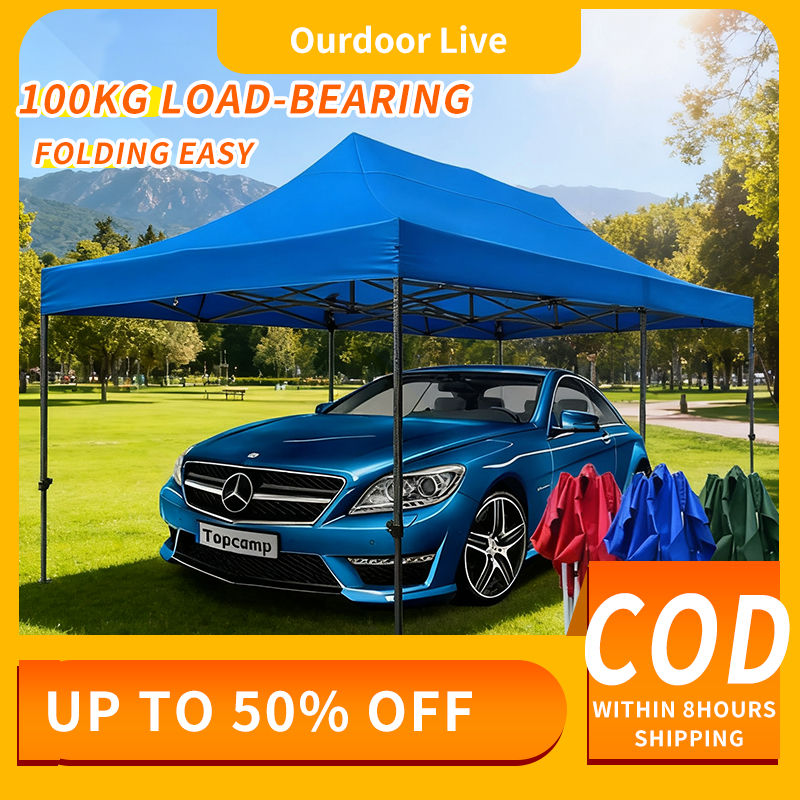 Retractable Tent 4.5M Heavy Duty Tent Foldable Canopy Waterproof ...