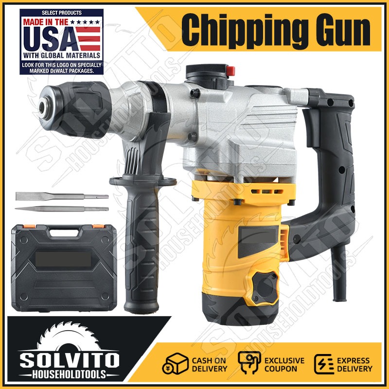 Chipping Gun 220V Portable Hammer Drill with Carrying Case | Shopee ...