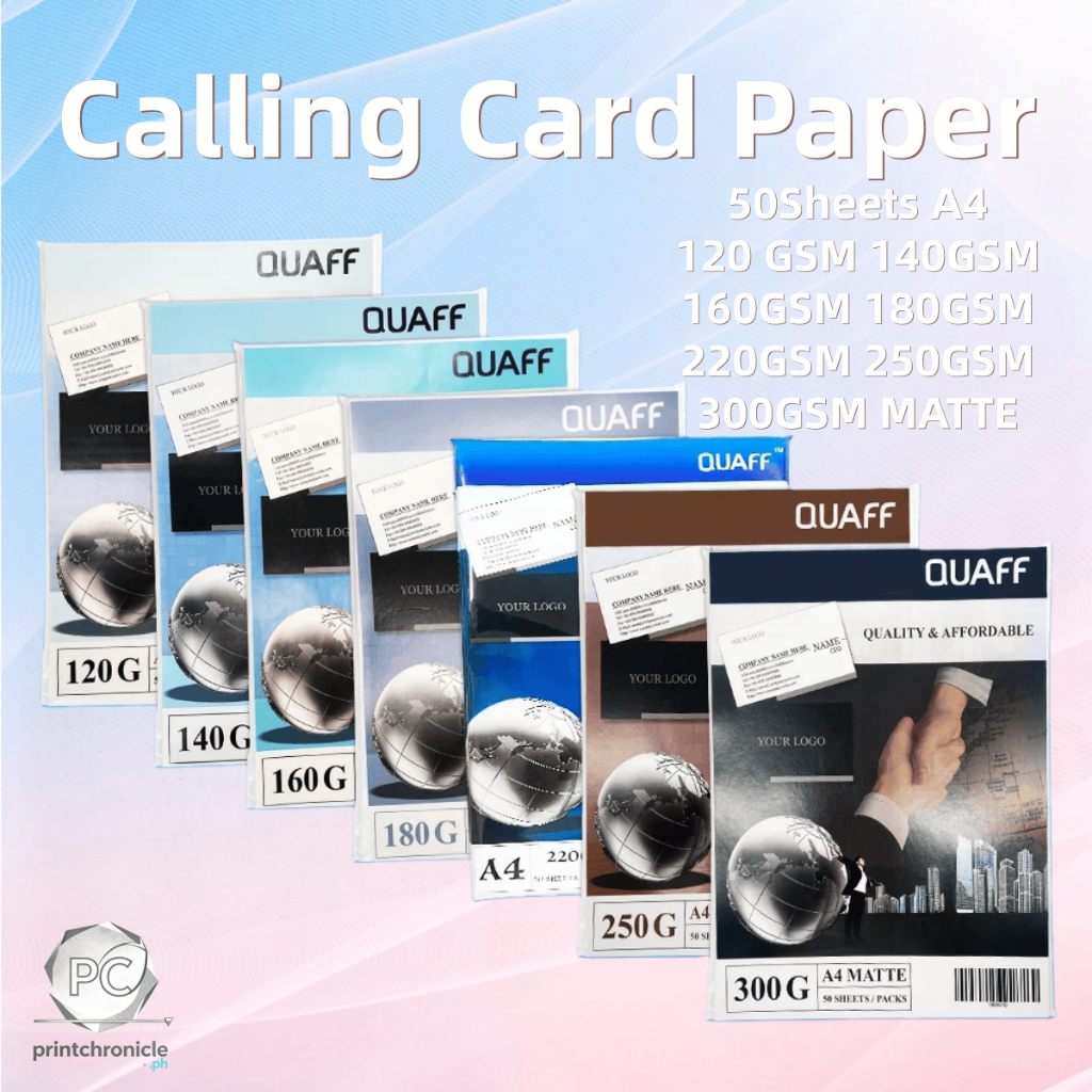 QUAFF A4 Double Sided Matte & Glitter Cardstock - 50 Sheets | Shopee ...