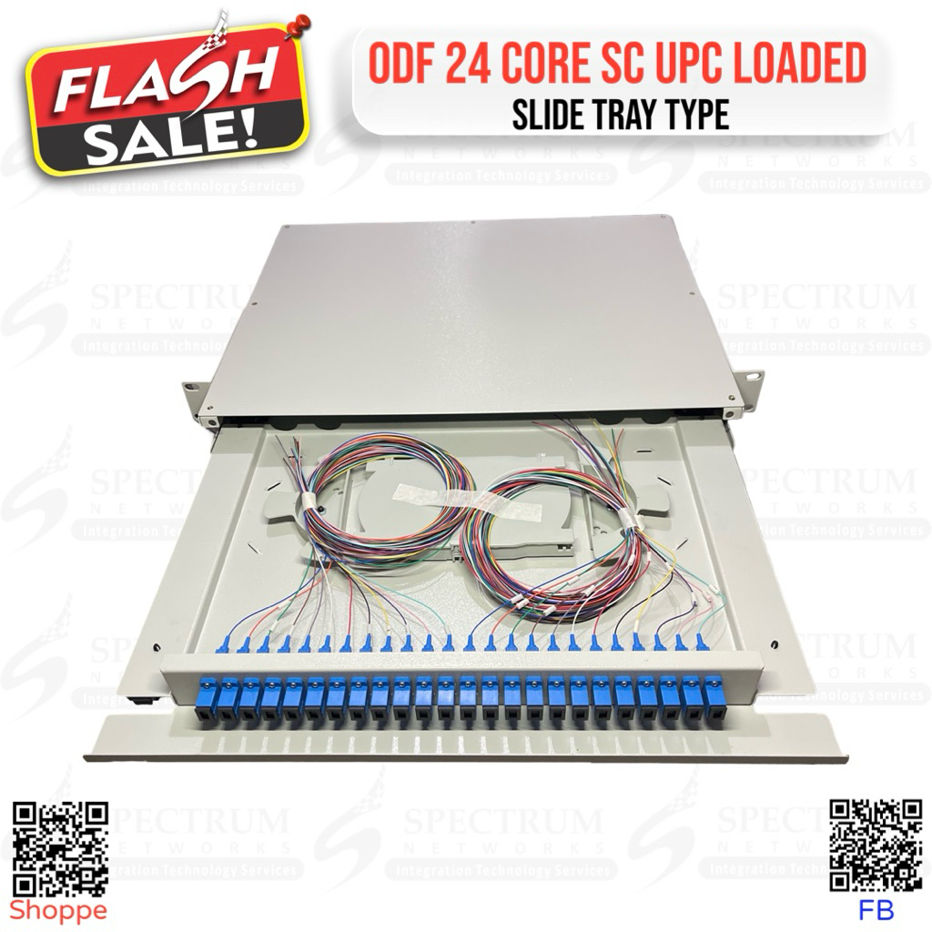 ODF 24 CORE SC UPC LOADED GRAY SLIDE TRAY TYPE | Shopee Philippines
