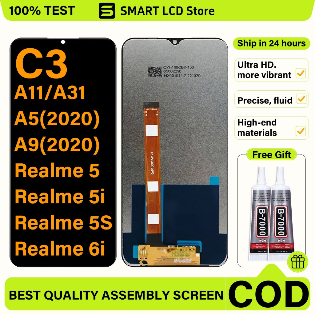 LCD For OPPO Realme C3 / A11 / A31 / 5i / 6i / OPPO A5/A9(2020) Display ...