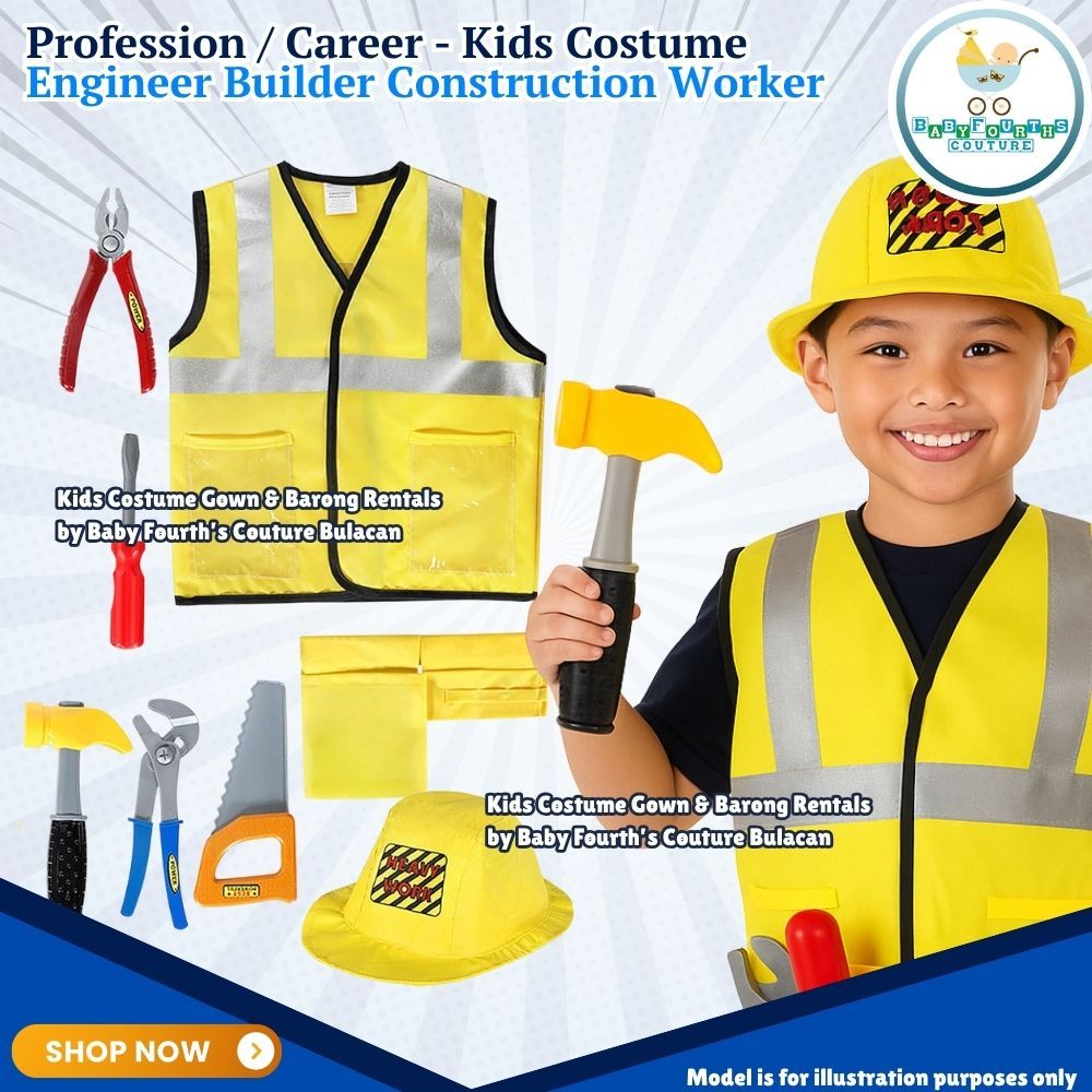 Profession Career Guidance Engineer Builder Construction Costume Outfit ...