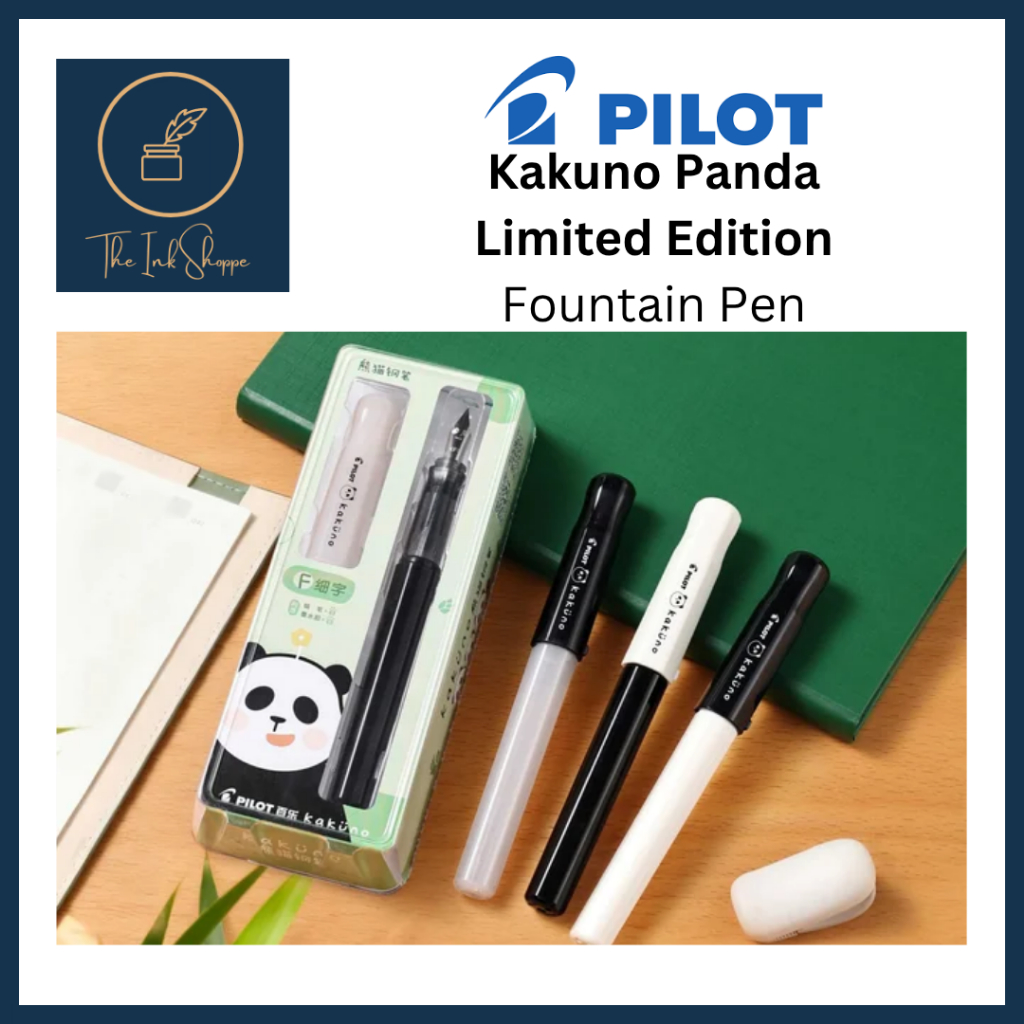 Pilot Kakuno Panda Limited Edition Fountain Pen Fine Nib (F) | Shopee ...