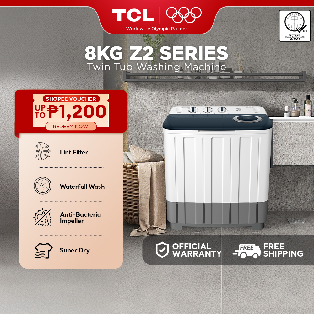 TCL Z2 Series - 8.0KG, 10KG, 13KG Twin Tub Washing Machine | Shopee ...