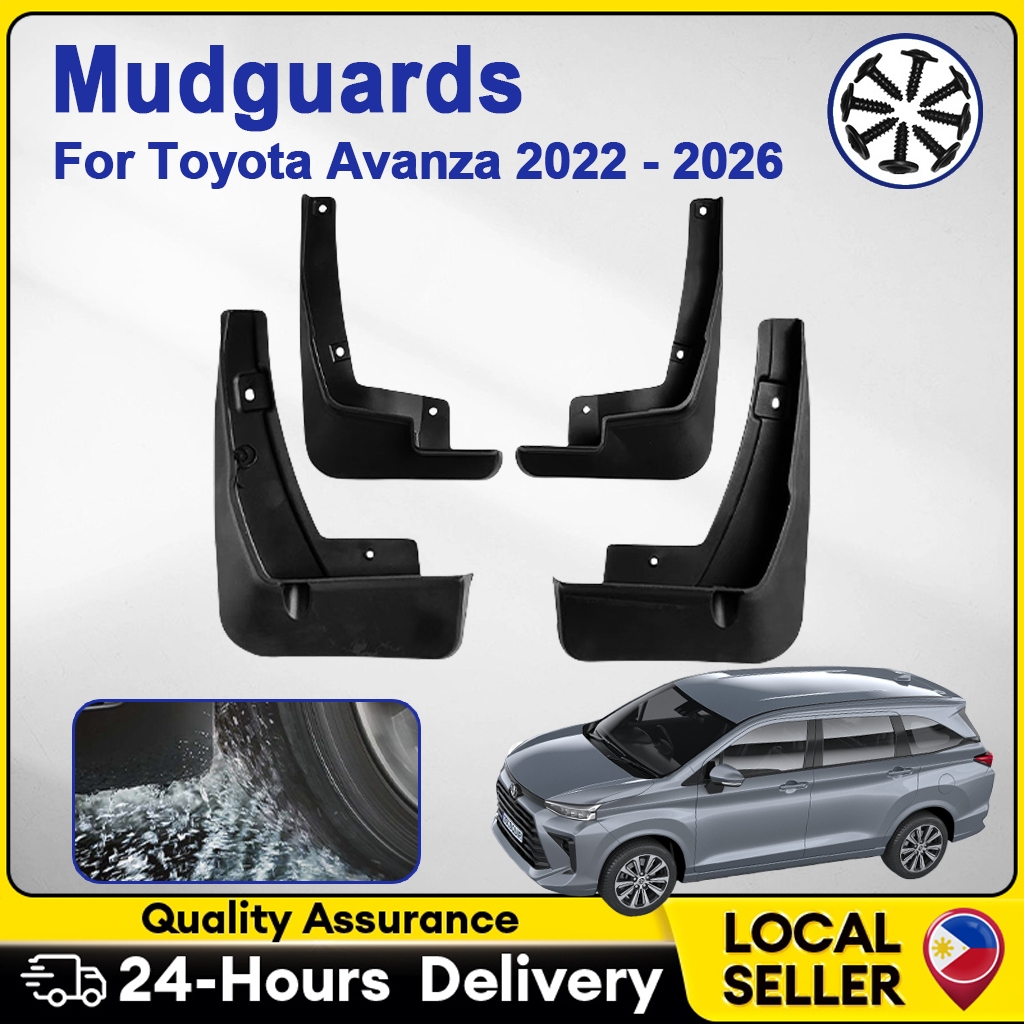 Toyota Avanza 2022 - 2026 Heavy Duty Complete Set Mudguard /Mud Flaps ...