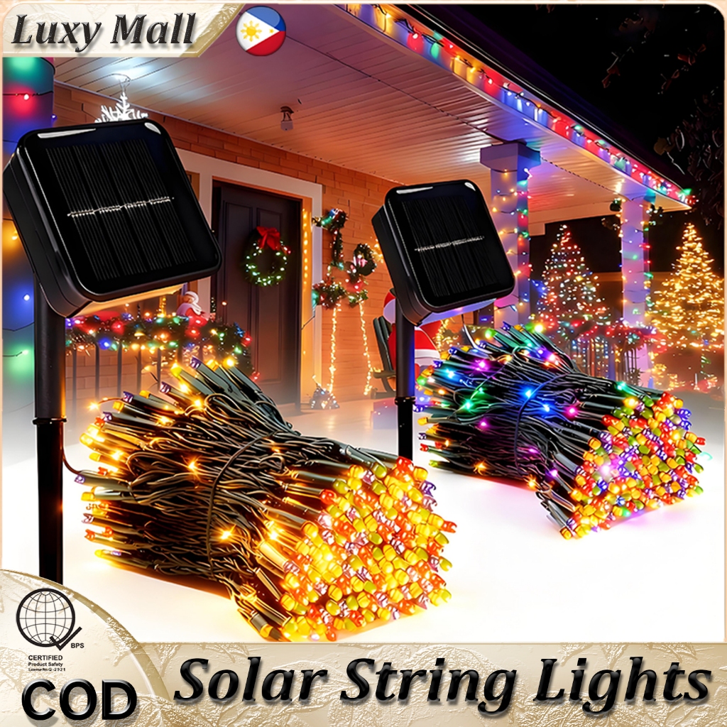 Luxy Solar Christmas Lights Outdoor Light Waterproof LED Strng Light ...