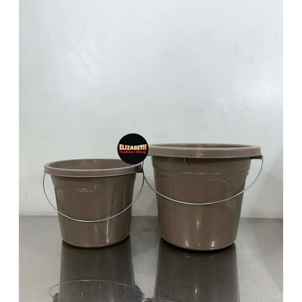 305/302 PLASTIC TIMBA OR PAIL MOCHA STAINLESS HANDLE (2 SIZES) | Shopee ...