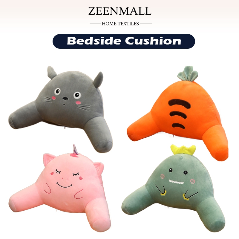 ZEEN Bedside Cushion Cute Cartoon Waist Support Pillow Headboard ...