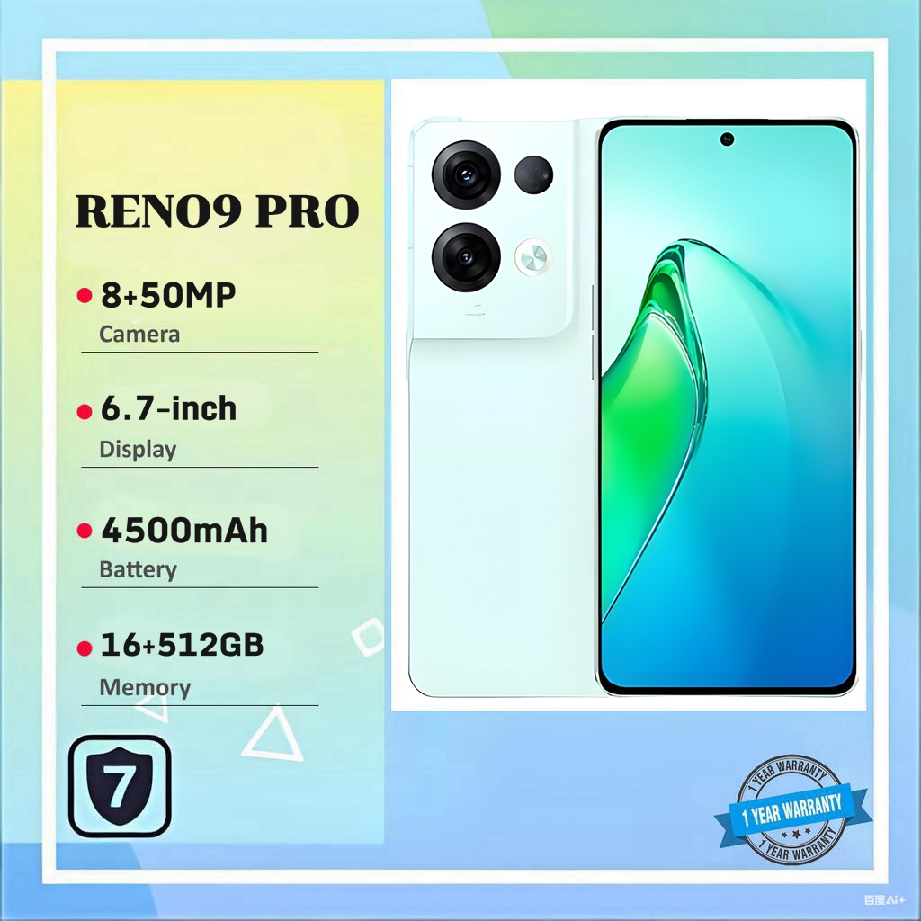 Original Reno 9 pro smartphone 16+512GB storage 6.7-inch In-cell ...