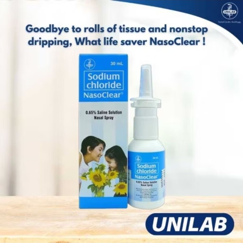 NASOCLEAR Nasal Spray 0.65% Saline Solution30ml for Nasal Congestion ...