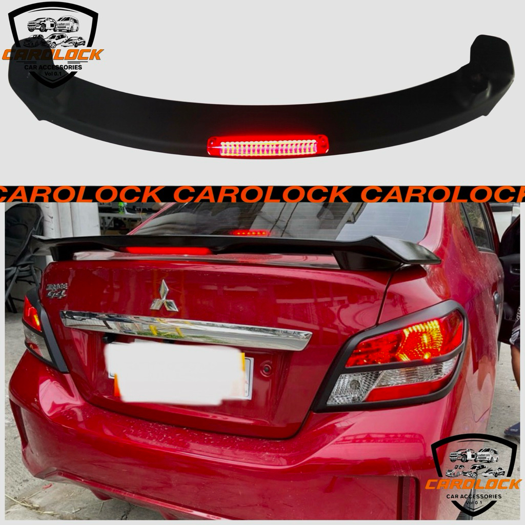 Mitsubishi Mirage G4 Spoiler with Light All Year Model | Shopee Philippines