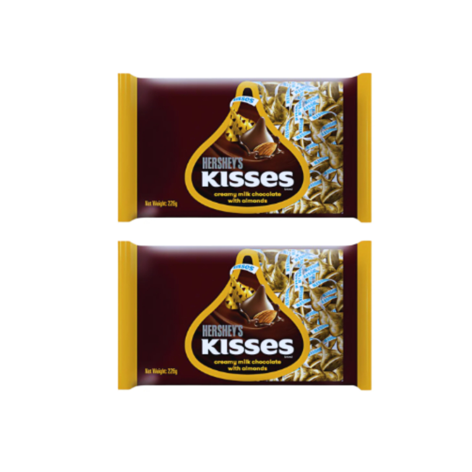 [2 PACKS] HERSHEYS KISSES 226G 205G 217G (MILK CHOCO, COOKIES AND CREME ...