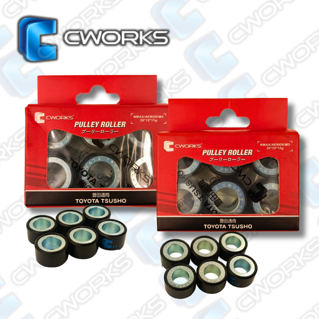 CWORKS - MOTORCYCLE - FLYBALL/PULLEY ROLLER (11g & 12g) | Shopee ...