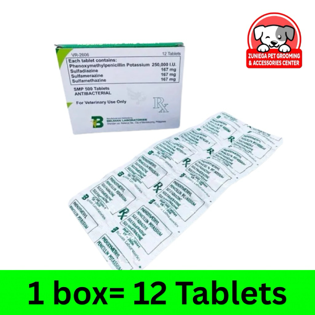 Smp 500 Anti bacterial for Pets 12pcs in 1 Box | Shopee Philippines