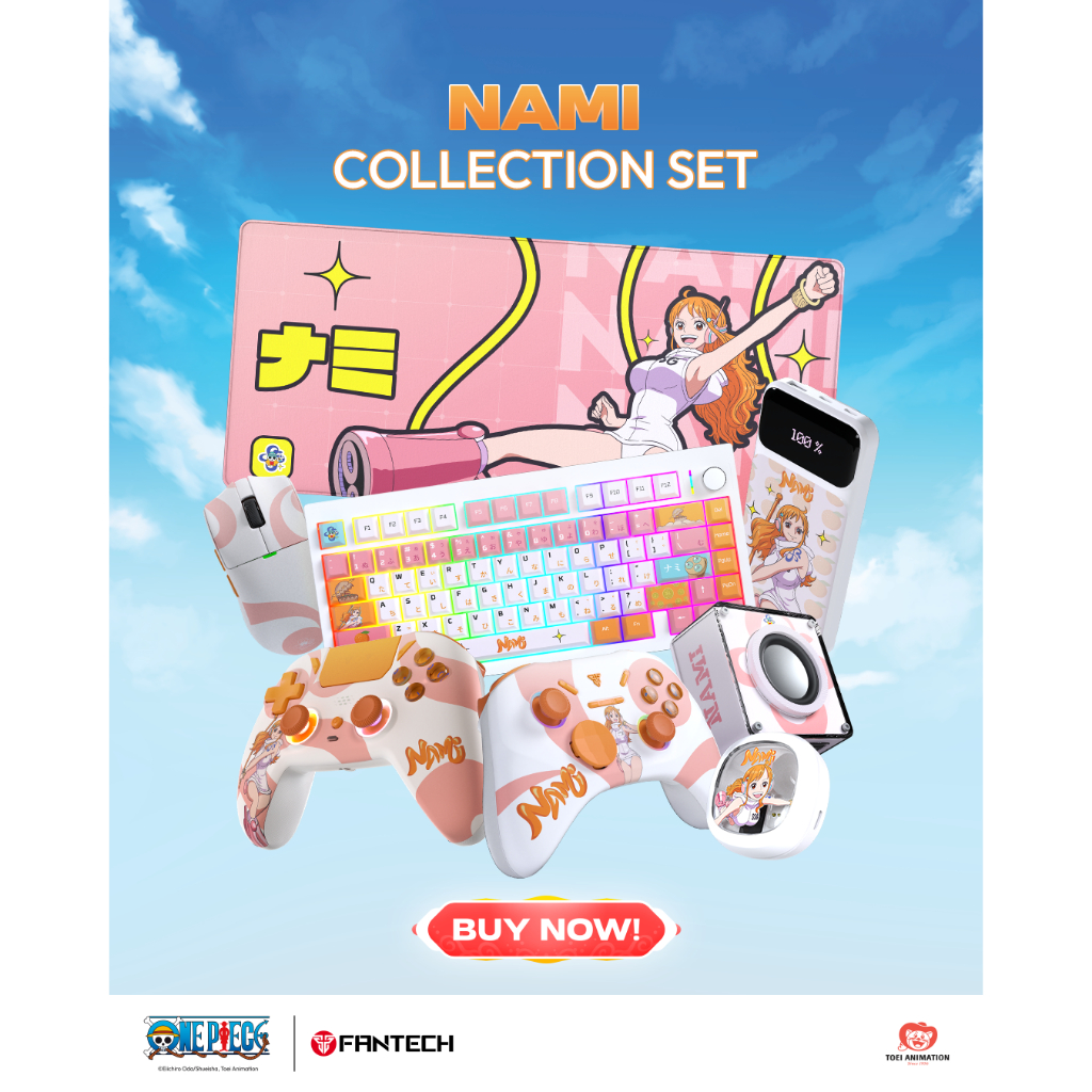 Fantech x One Piece NAMI Limited Edition Gaming Keyboard Mouse Mousepad ...