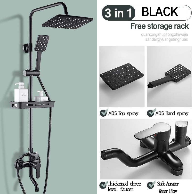 Bathroom Shower Set 3 in1 SUS304 Pressurized Showerhead 360° Rotating ...