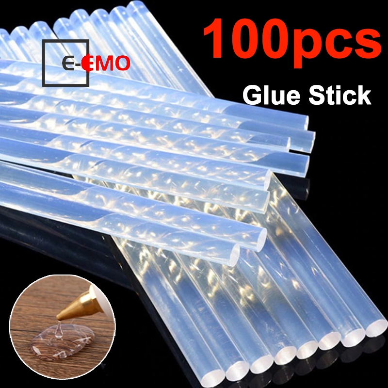 100pcs丨Hot Melt Glue Sticks (7*190mm) High Viscosity Transparent DIY ...