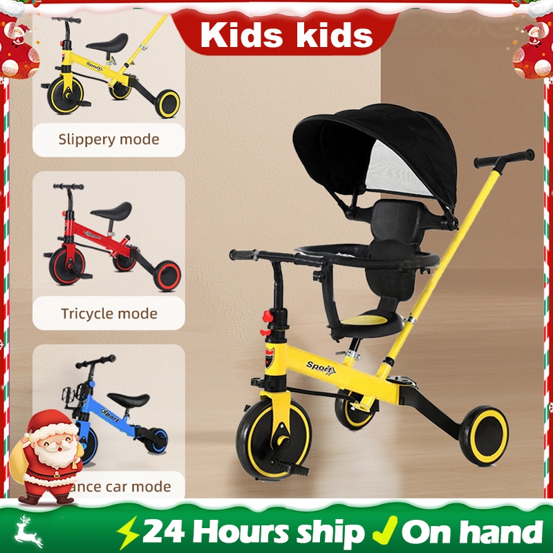 Bike For Kids Stroller Bike For Baby With Push Handle Bicycle Tricycle For 1-8Years Xmas Gift ...