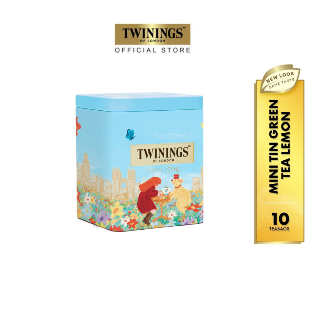 [NEW] Twinings Mini Tin Green Tea Lemon (10 teabags) - Blue | Shopee ...