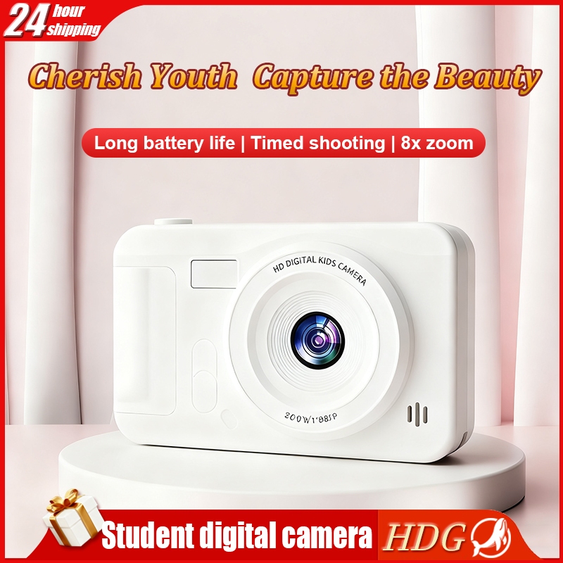 Student Digital Camera/Portable Selfie Camera - 8x Optical Zoom, Dual ...