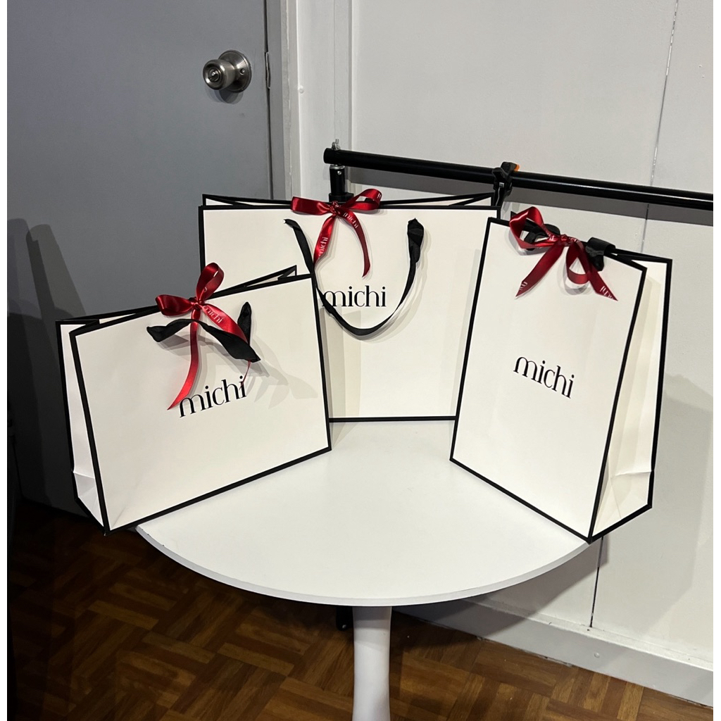 MICHI PAPER BAG With Handle | Shopee Philippines