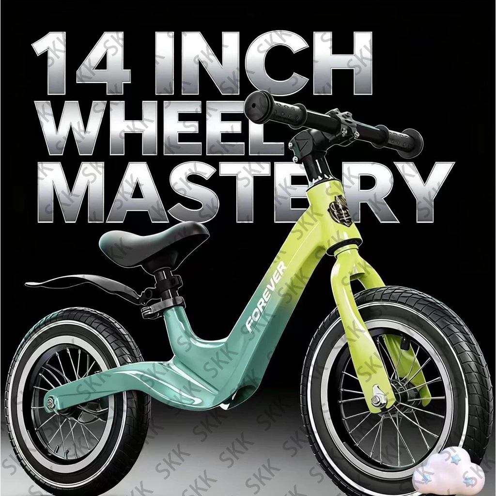 【14inch】Kids Balance Bike for 1.5-6 Years | No Pedals Training Bike ...