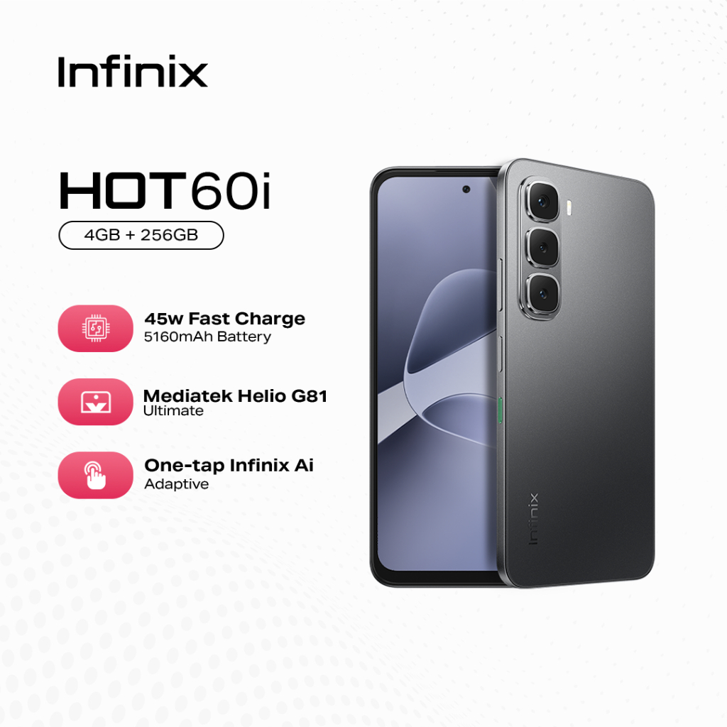 KOL Stream - Infinix HOT 60i, (up to 8GB [4GB + 256GB] (1 year local ...