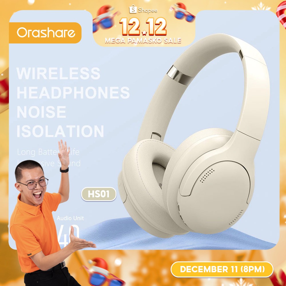 Orashare HS01 Wireless Headphones ANC Noise Canceling Foldable ...