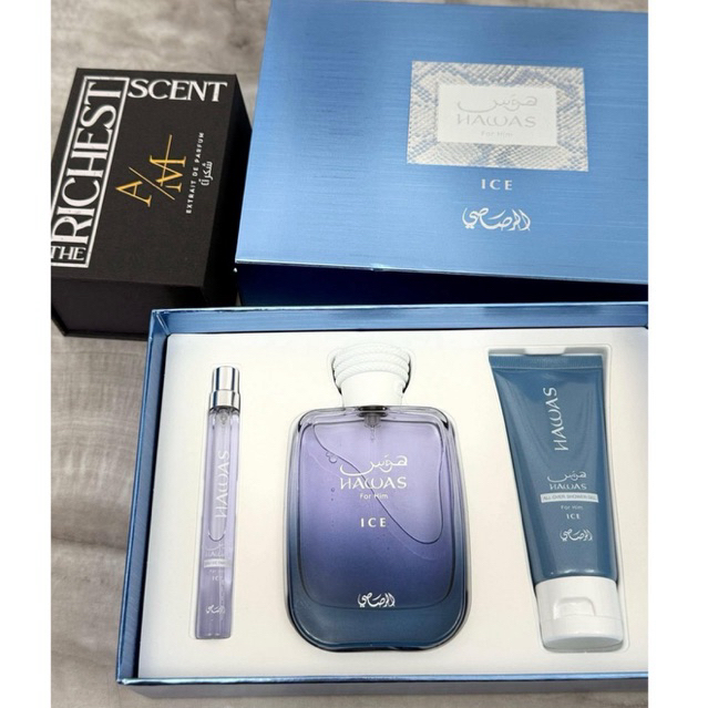 HAWAS ICE & HIM GIFT SET - A&M Perfumes | 100% Original | Shopee ...