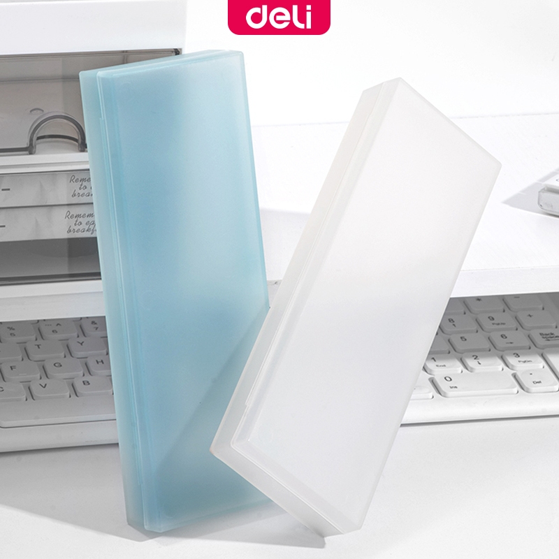 Deli Simple Series Transparent Pencil Case JX212 | Shopee Philippines