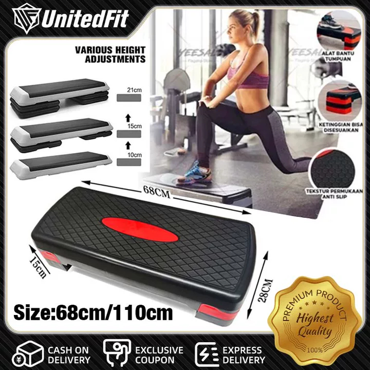 Aerobic Step Board Fitness Exercise Step Height Adjustable For The Gym ...