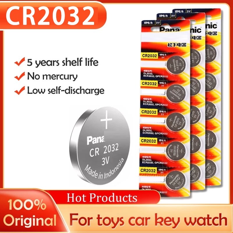 5PCS CR2032 3V Lithium Coin Cell Button Batteries For watch calculator ...