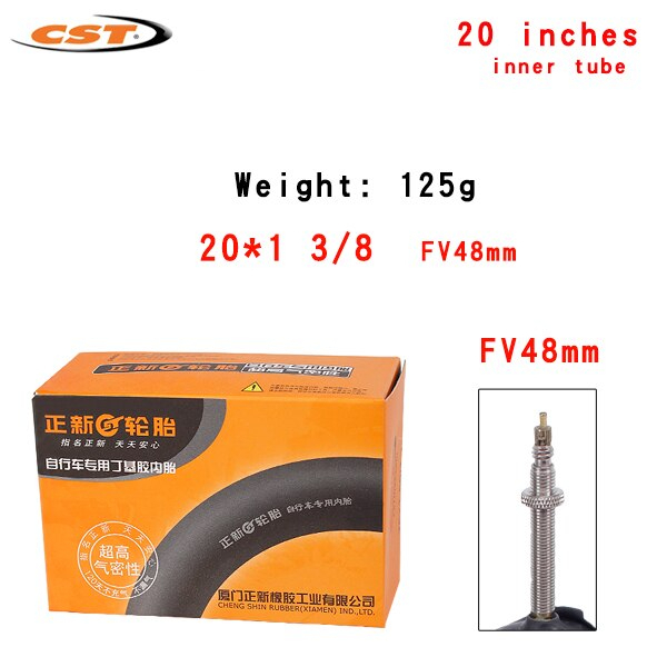 20 x 1-3/8 CST Tube Presta 48L 451 for Folding Bike Mini-Velo Dahon ...