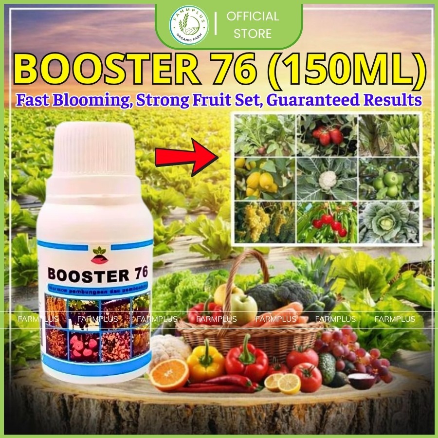 [ORGANIC] Booster 76 Liquid Flowering & Fruit Set Booster for Healthier ...