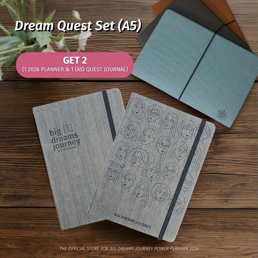 Dream Quest Set (A5) - Get 2 1pc Belle De Jour 2026 Planner + 1pc Quest ...
