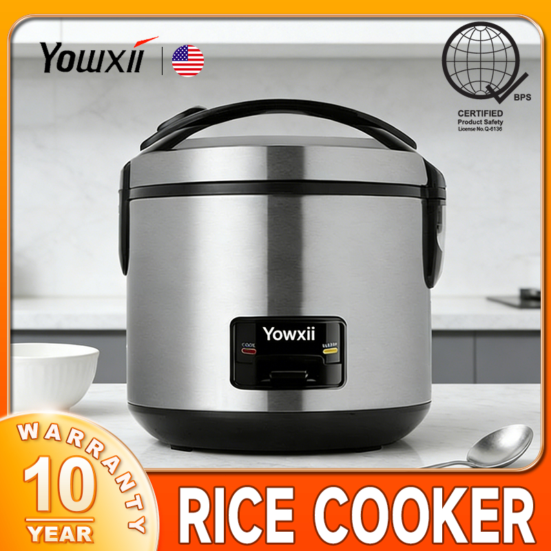 Yowxii Rice Cooker Stainless 4L Large Capacity Standard Multifunctional ...