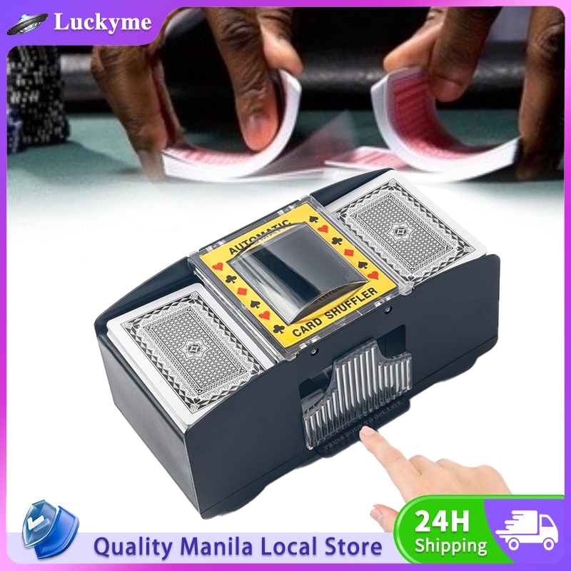 2 Decks Automatic Card Shuffler Machine Playing Cards Shuffling Dealing ...