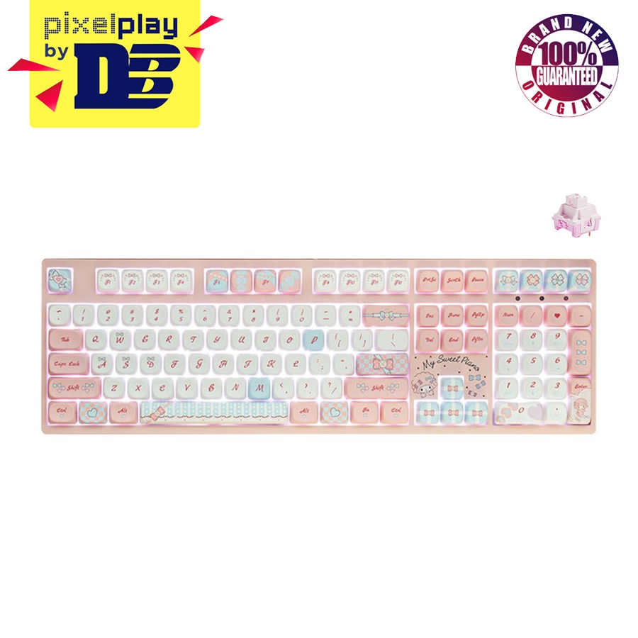 Akko My Sweet Piano 3108 V3 Wired Mechanical Keyboard (Akko Frost Pink ...