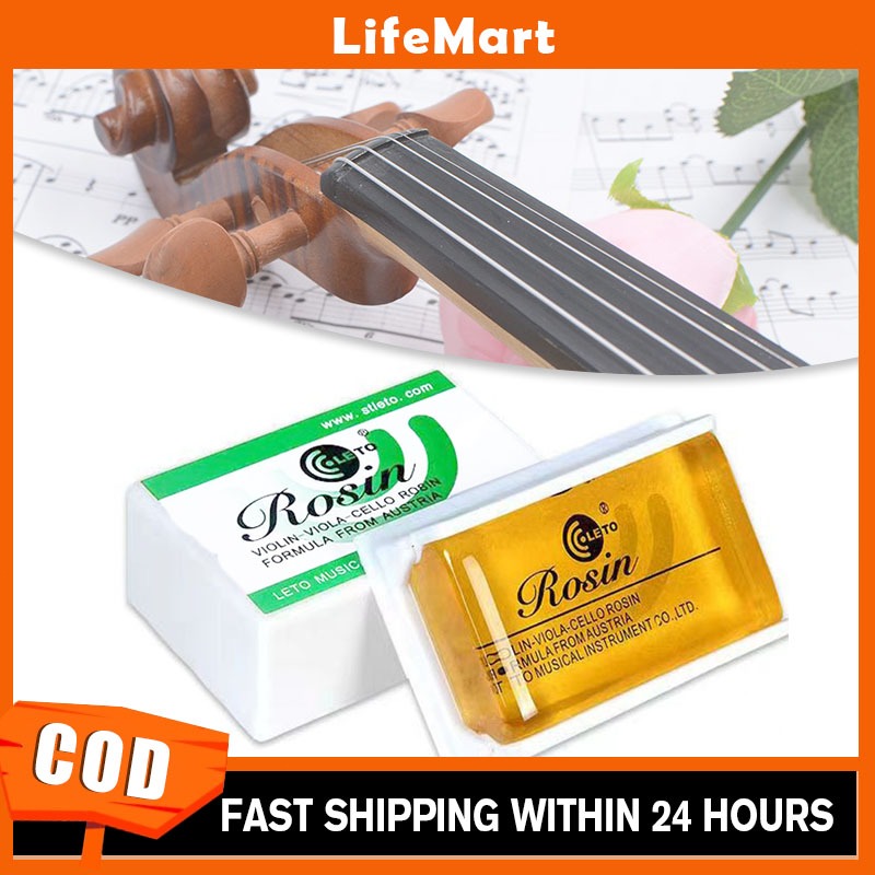 Musical Instrument Rosin Low Dust For Bowed Strings Transparent Yellow ...