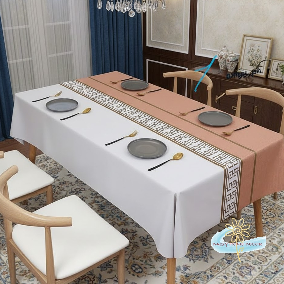 MANTEL/TABLECLOTH WATERPROOF LINEN PLAID TABLE COVER HIGH TEMPERATURE ...