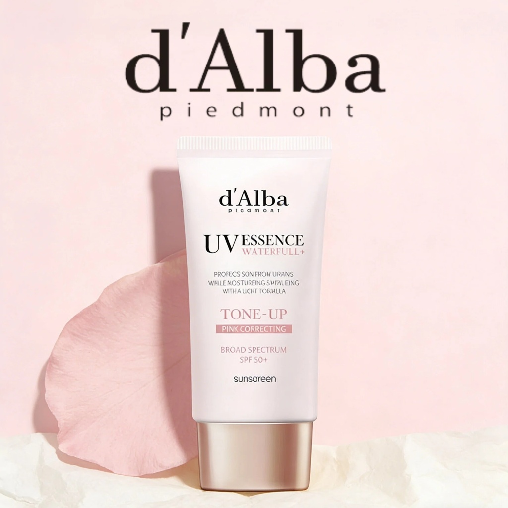 d'Alba Waterfull Tone-up Pink Sunscreen 50ml, Vegan, SPF 50+ PA ...