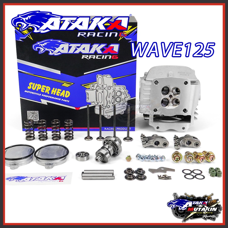 ATAKA Racing CNC Cylinder Head SET KYZ WAVE 125 i /RS 125 FI 4V 20/23 ...