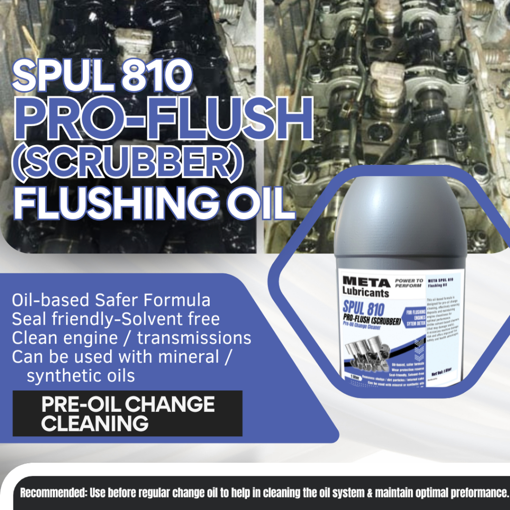 SPUL 810 Pro-Flush Flushing Oil - High Solvency Sludge & Carbon Remover ...