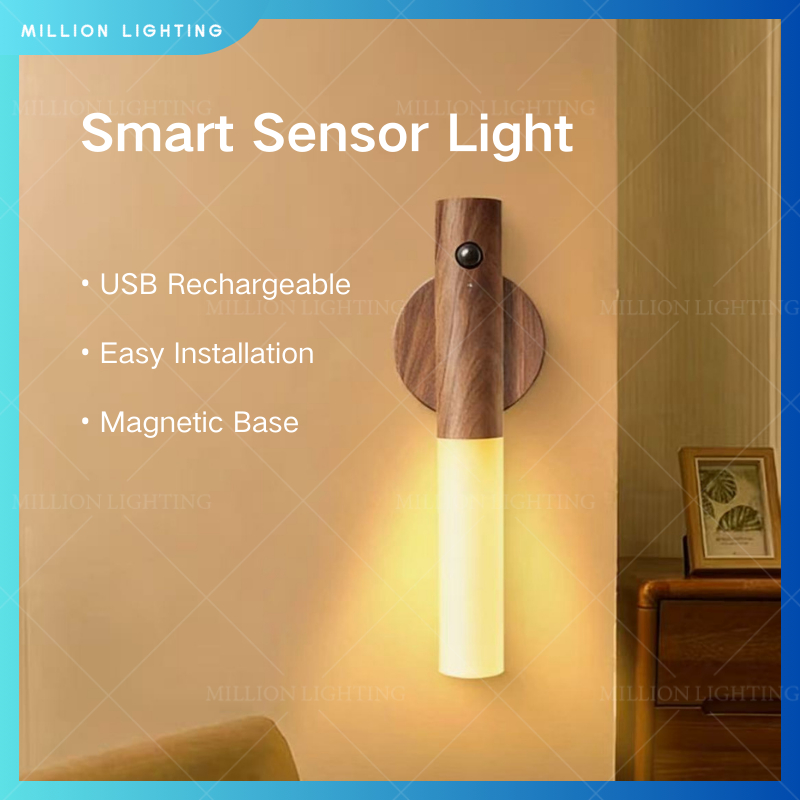 Rechargeable Magnetic Wall Light with Motion Sensor, LED Night Light ...