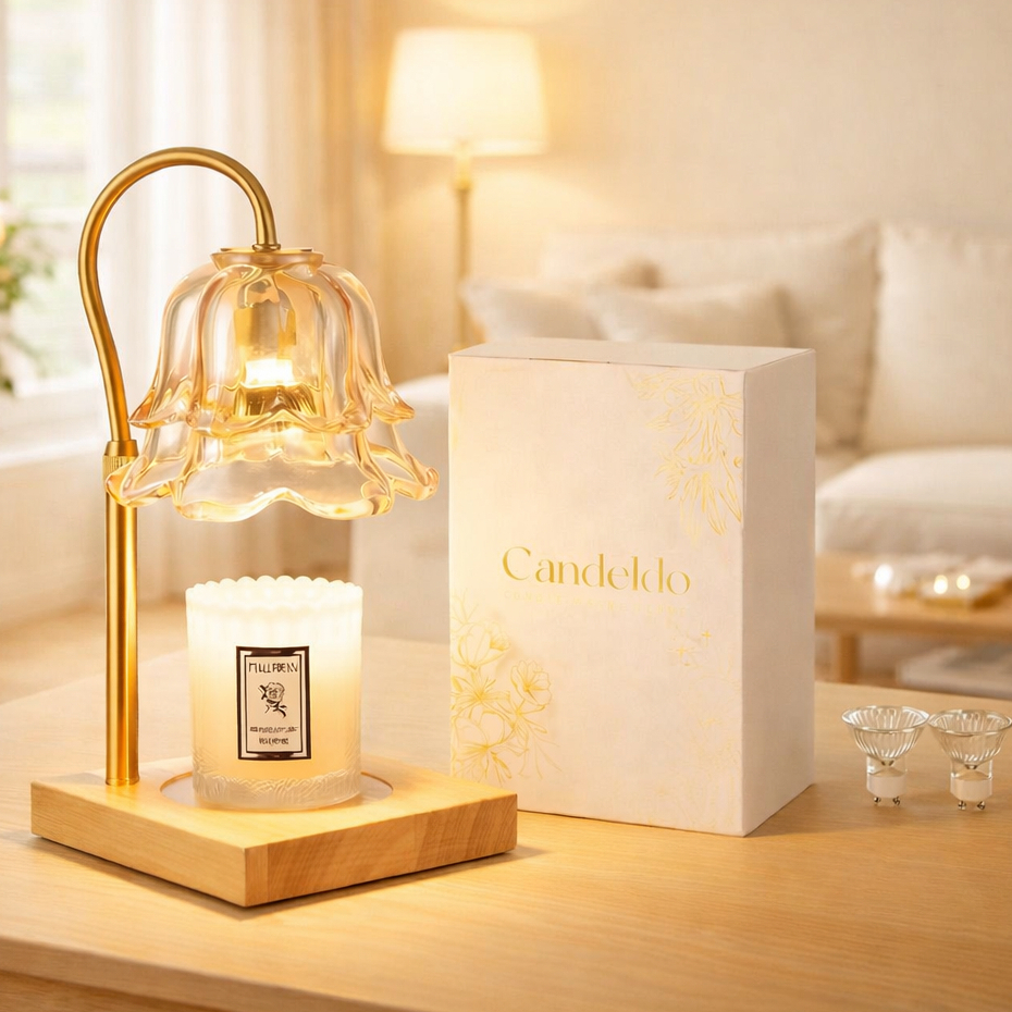 【Gift Box】Candle Warmer Lamp Large Size with Timer&vDimmer Switch Women ...